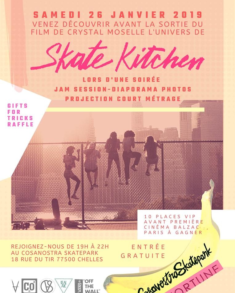 Skate Kitchen Jam Session : Samedi 26 janvier 2019 – Cosanostra Skatepark